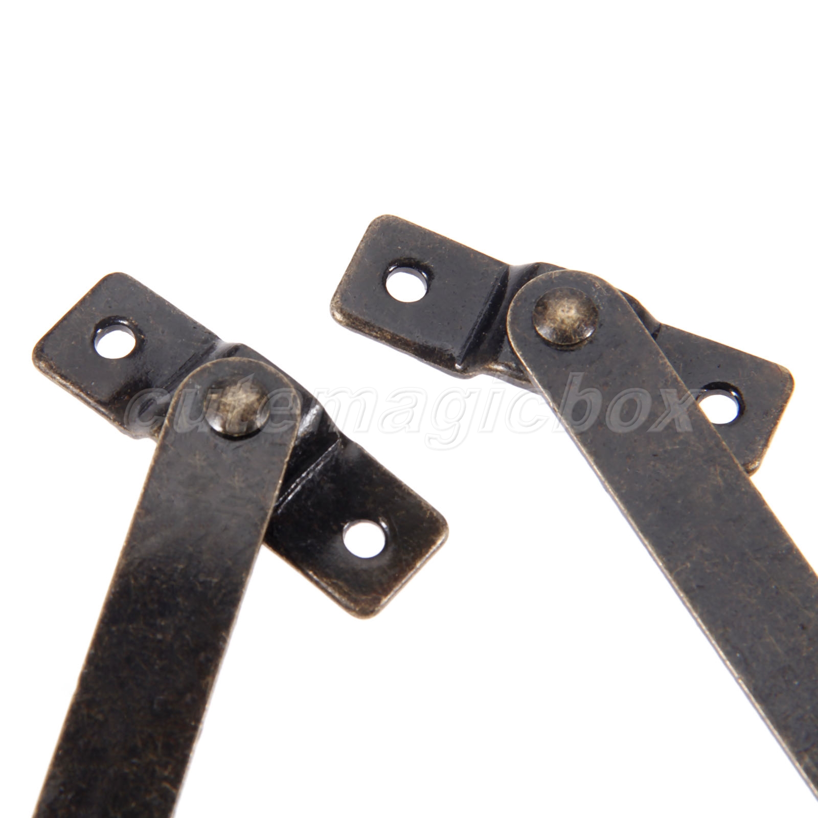 2X Furniture Hardware Jewelry Chests Box Lid Display Cabinet Support ...