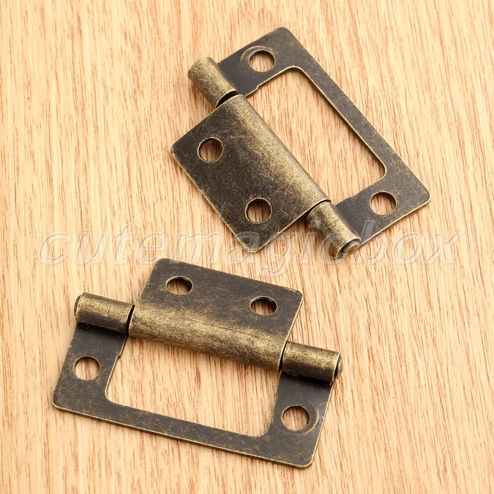 2pcs Retro Jewelry Box Chest Cabinet Suitcase Hinges Furniture Door ...