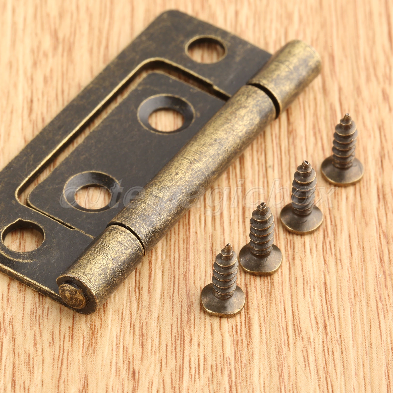 2pcs Retro Jewelry Box Chest Cabinet Suitcase Hinges Furniture Door ...