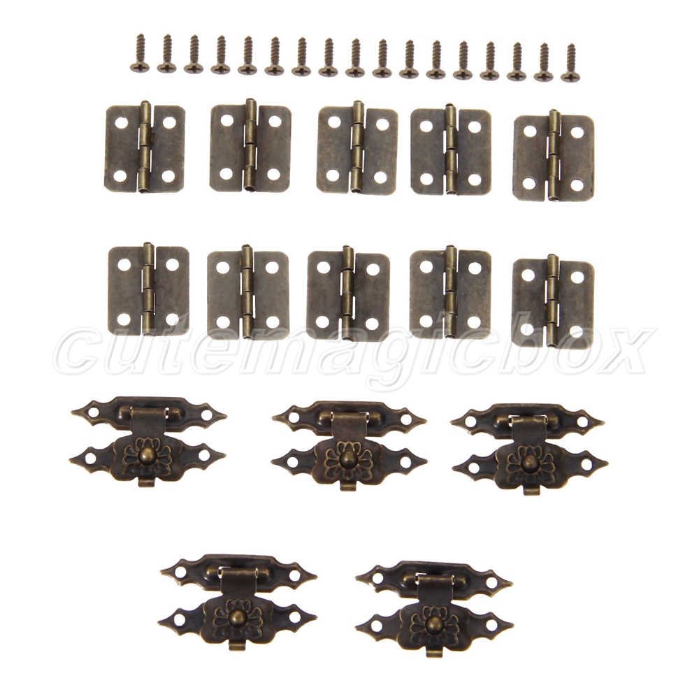 Box Latch Hasp Clasp Antique Bronze Jewelry Case Hardware Cabinet ...
