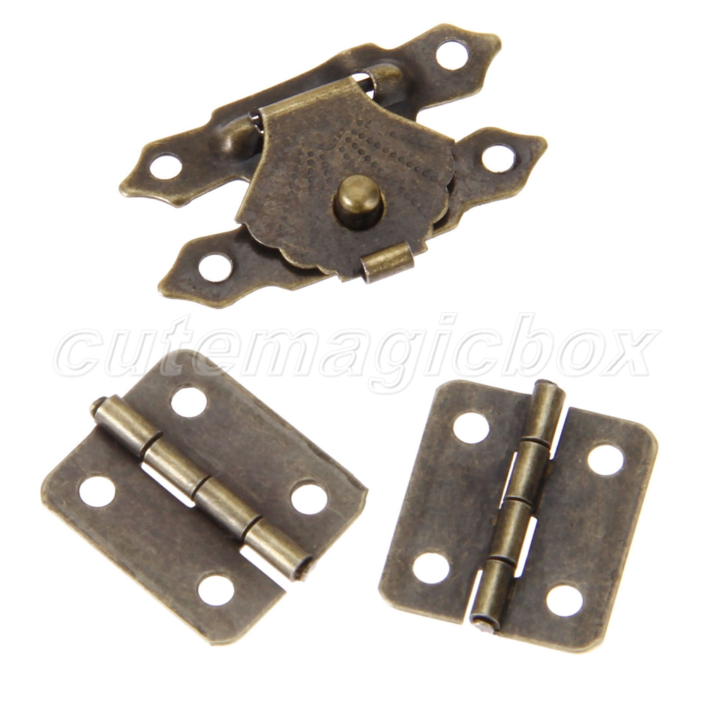 Box Latch Hasp Clasp Antique Bronze Jewelry Case Hardware Cabinet ...