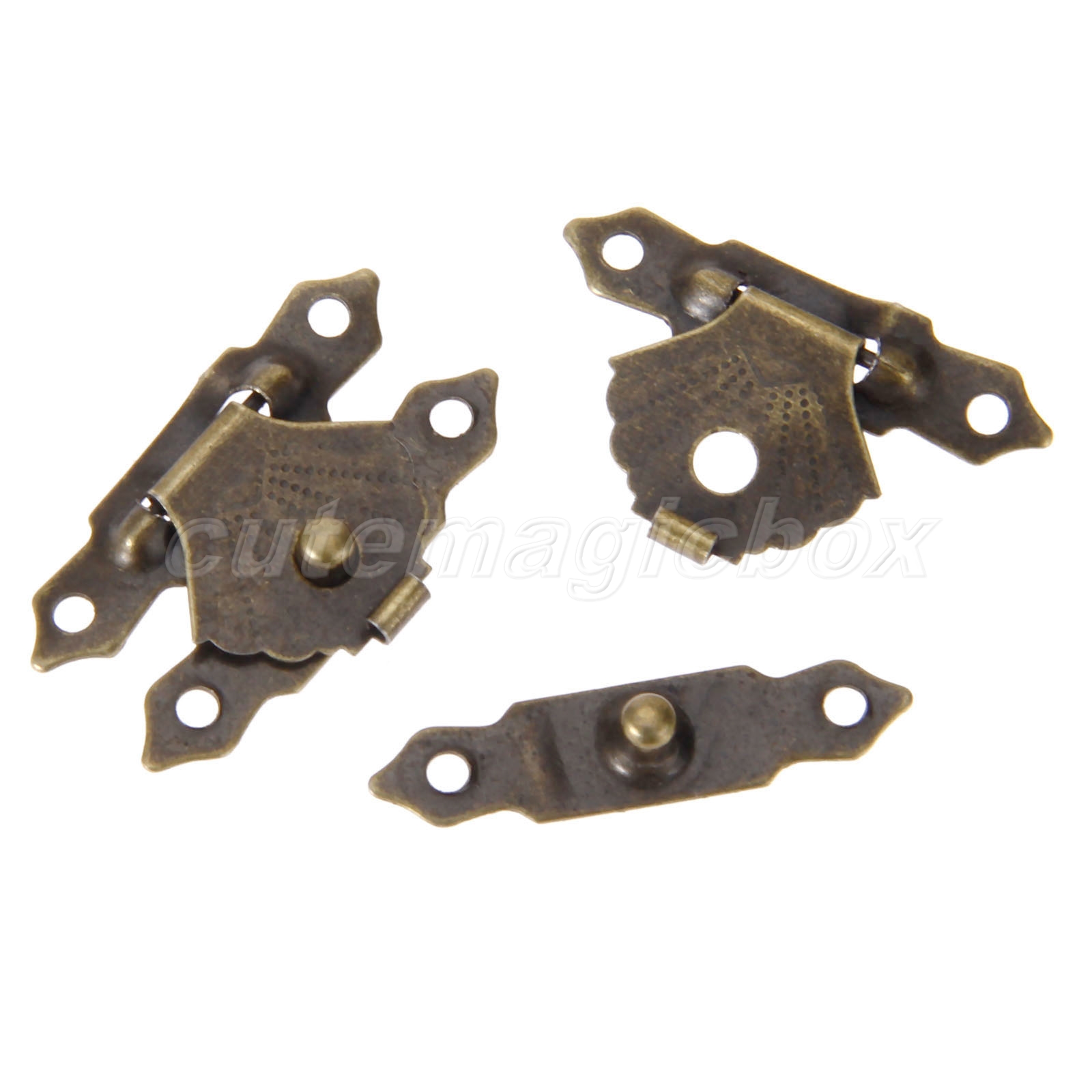 Box Latch Hasp Clasp Antique Bronze Jewelry Case Hardware Cabinet ...