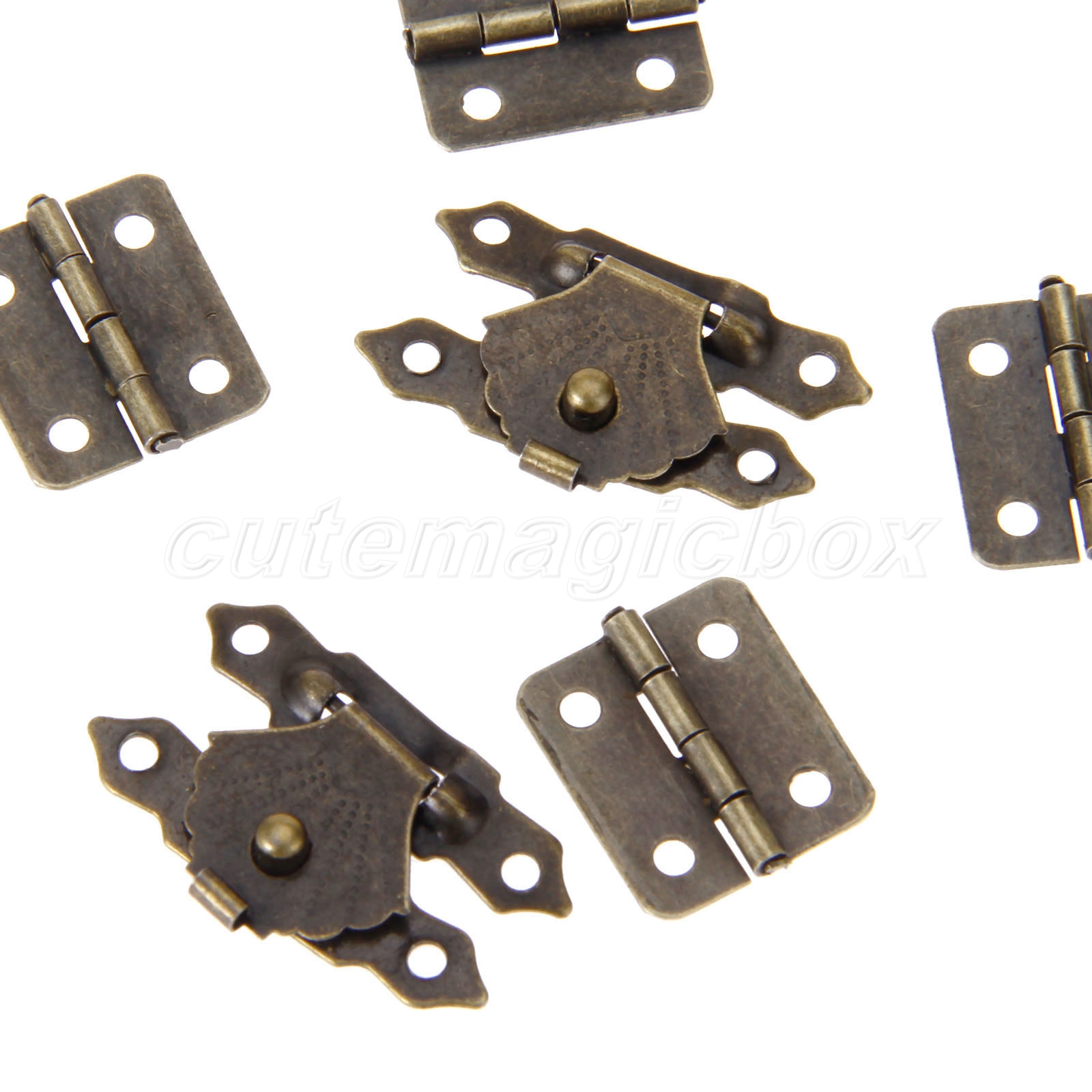 Box Latch Hasp Clasp Antique Bronze Jewelry Case Hardware Cabinet ...