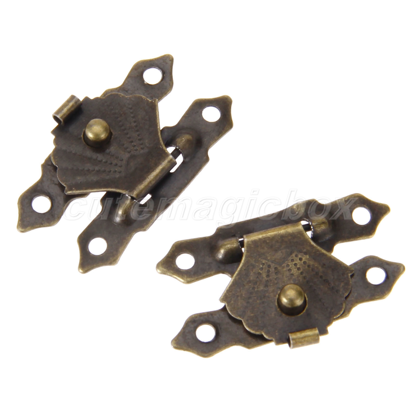 Box Latch Hasp Clasp Antique Bronze Jewelry Case Hardware Cabinet ...