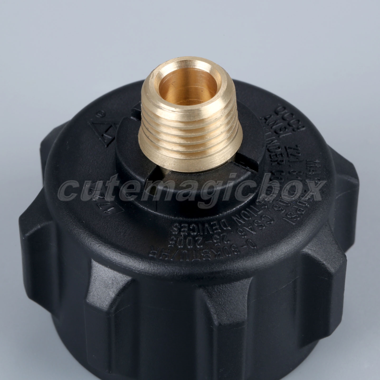 Gas Regulator Valve QCC1 Propane Adapter Type 1 Connection 1/4" Male ...
